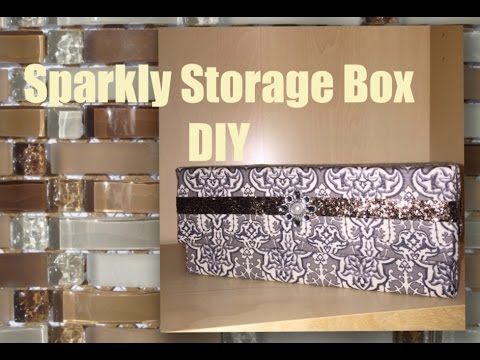 DIY - Fabric Covered Storage Box | The Green Notebook - YouTube