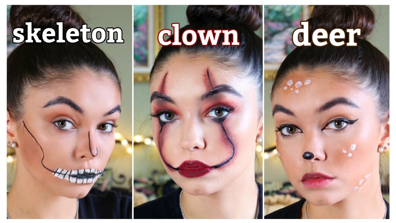 3 Easy Halloween Makeup Looks | Spooky Season! - YouTube