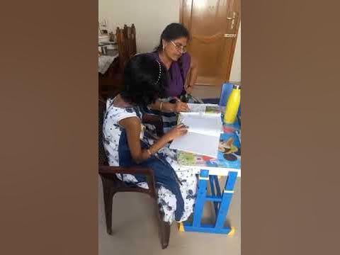 Teaching English to my student who is in 5th std@Saraswathi Online Home Tutor-Chennai - YouTube