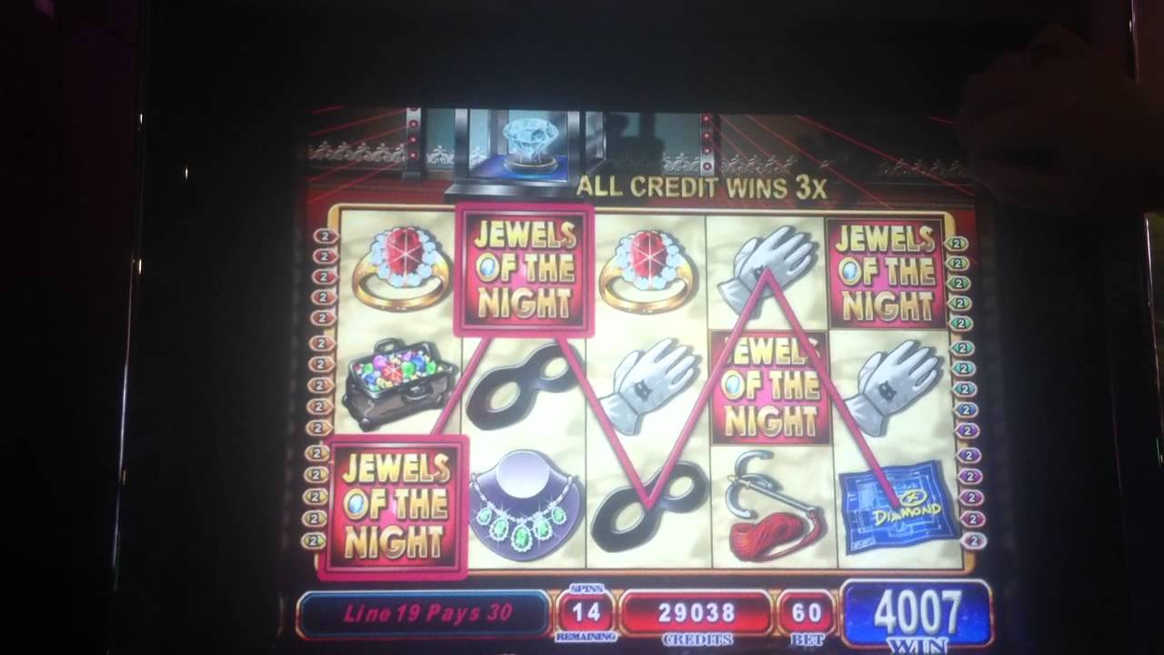 JEWELS OF THE NIGHT SLOT MACHINE BONUS BIG WIN - YouTube