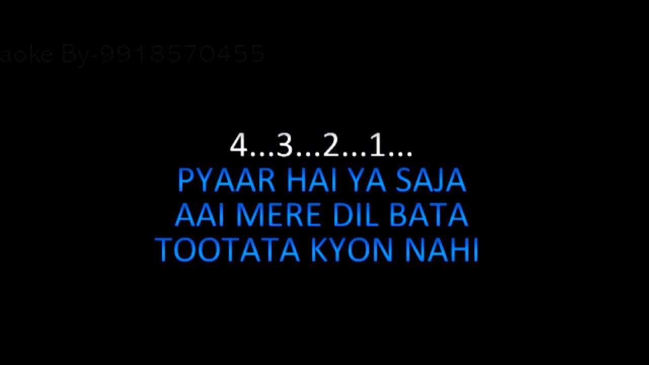 Ya Rabba Karaoke Kailash Kher Salaam-E-Ishq - YouTube
