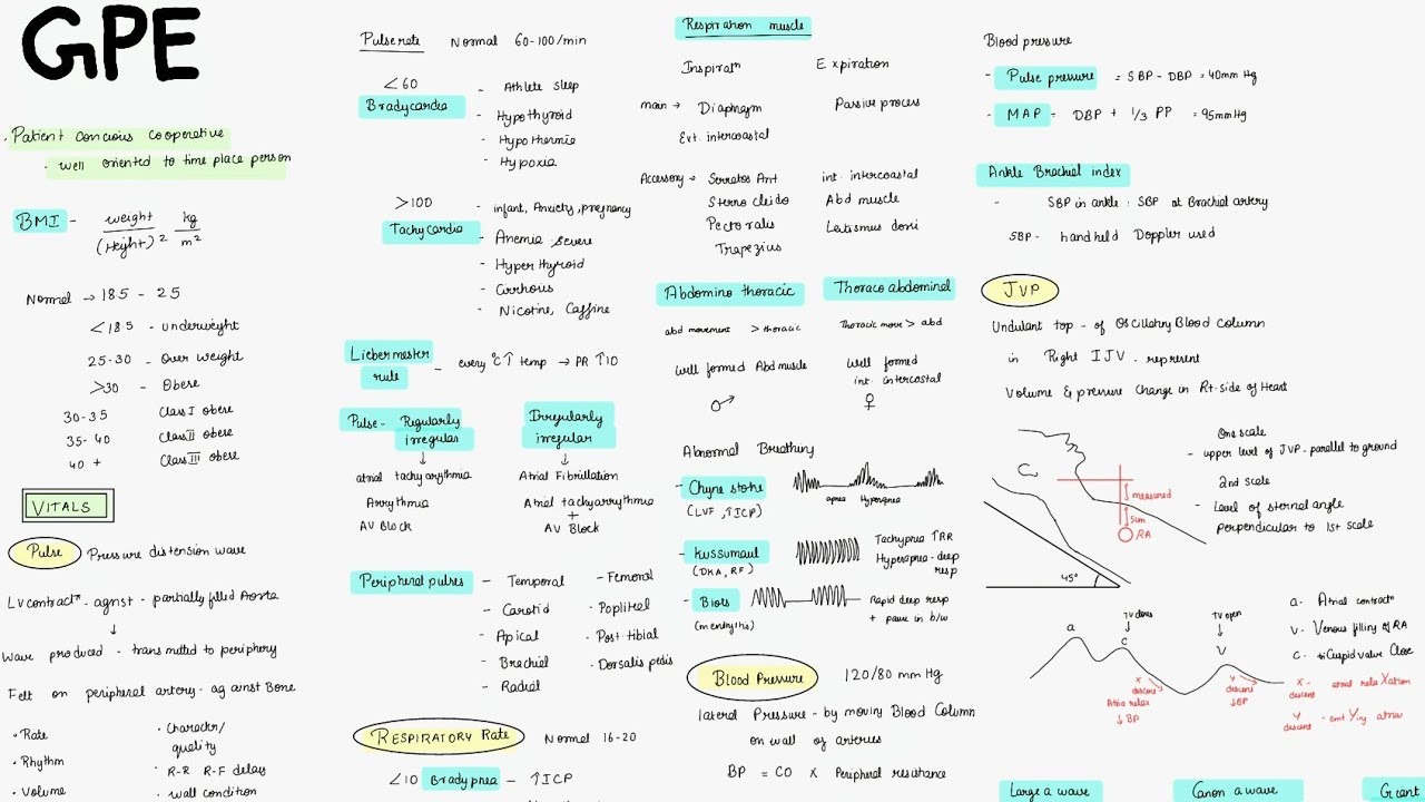 General Physical Examination - key points in 20 mins for Medicine ...