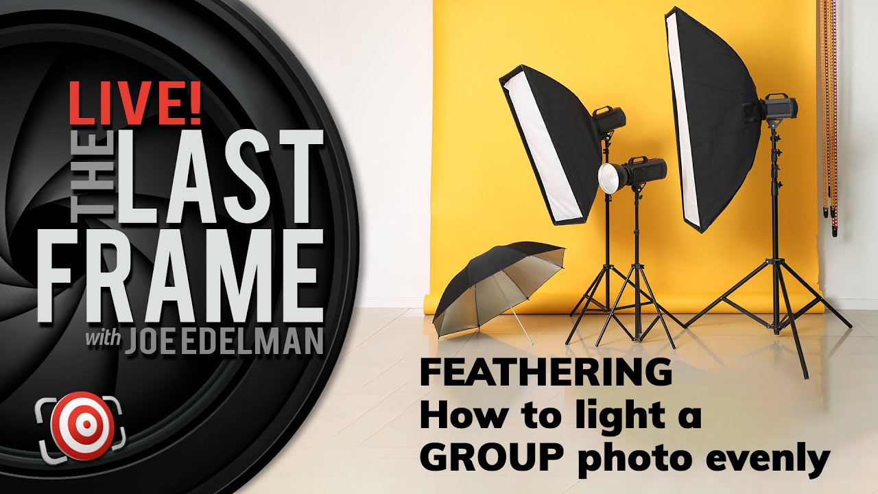 Feathering Light. How to light a group photo evenly. - YouTube