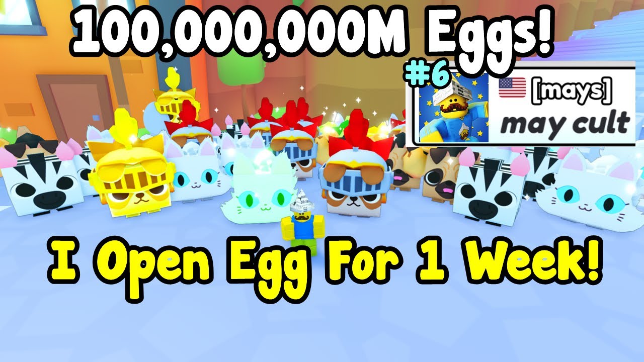 Opening Eggs For 8 Days To Win Clan Battles In Pet Simulator 99! - YouTube