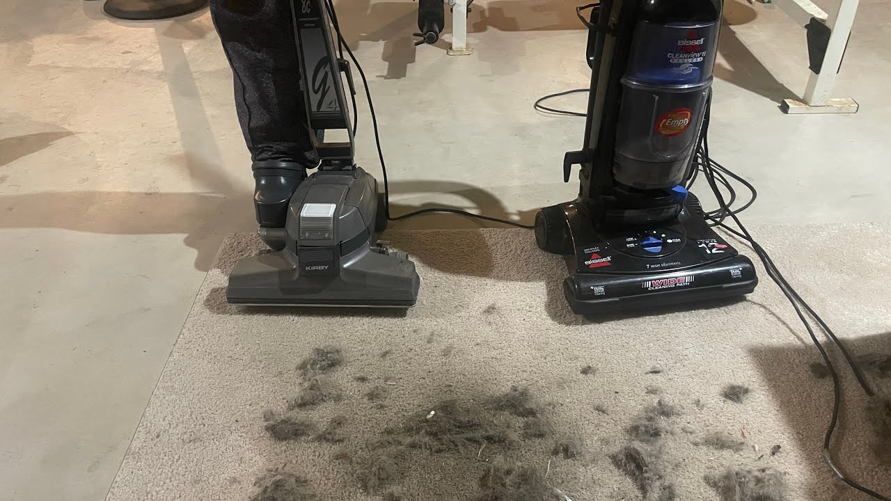 Bissell Cleanview II Plus V.S Kirby G4 - YouTube