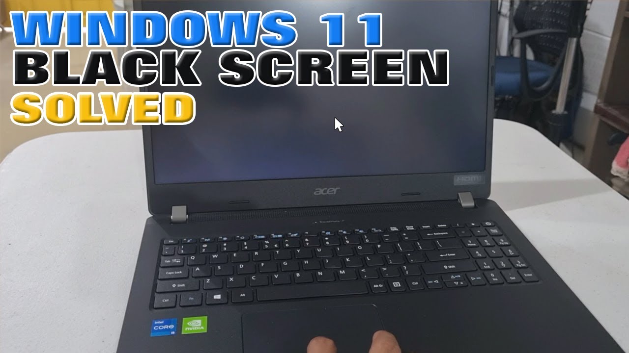 Black Screen Windows 11 Solved - YouTube