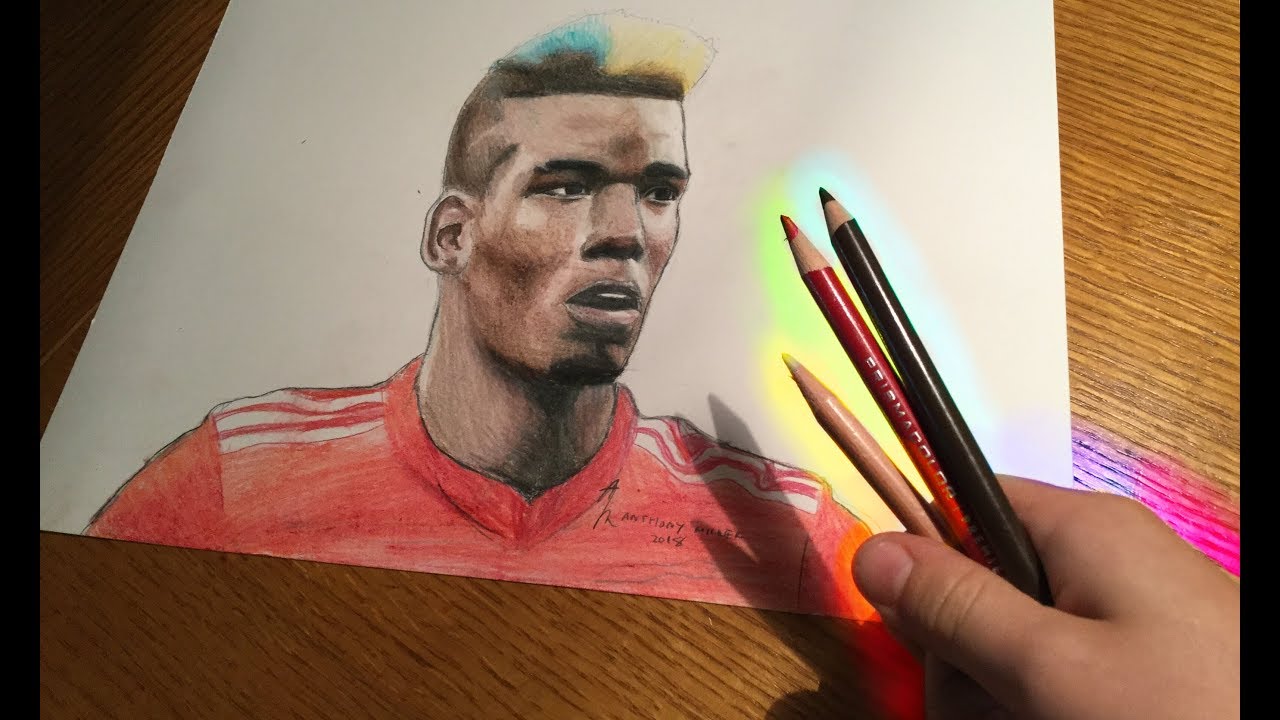 Drawing Paul Pogba - Man United - YouTube