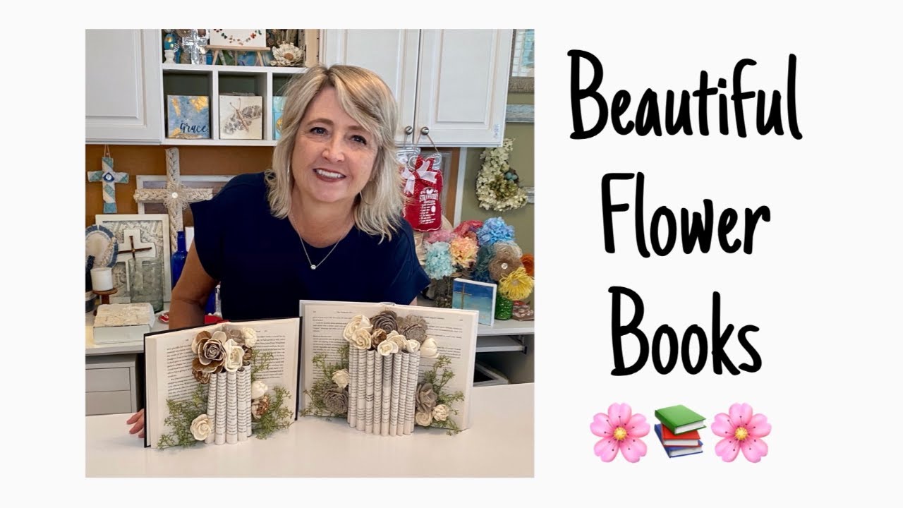 How to make beautiful flower books - YouTube
