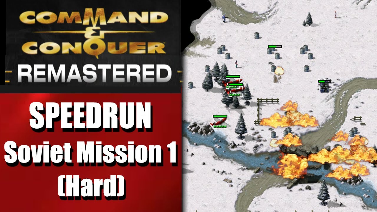 SPEEDRUN: Command and Conquer REMASTERED - Red Alert Soviet Mission 1 ...