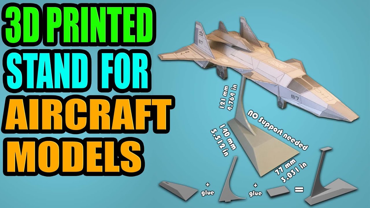 3D Printed Stand for Aircraft Models - YouTube