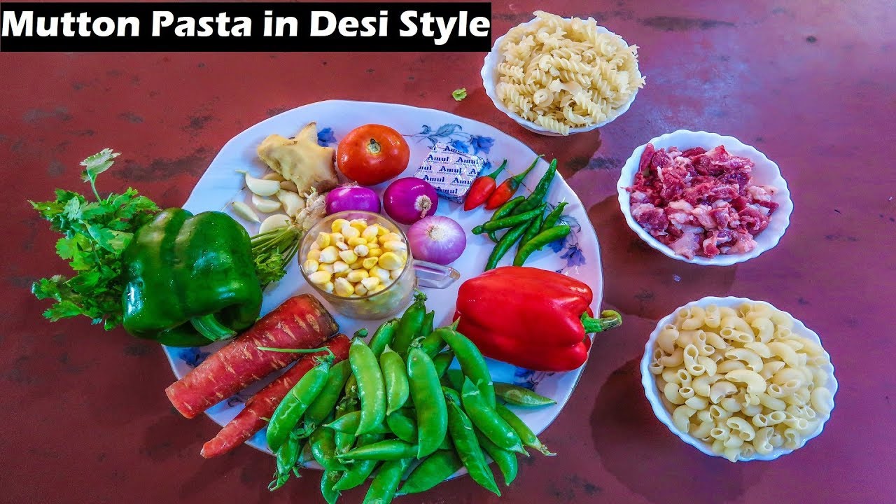 Cooked Mutton Pasta for my Nasta || Pasta in Desi style || indian style ...
