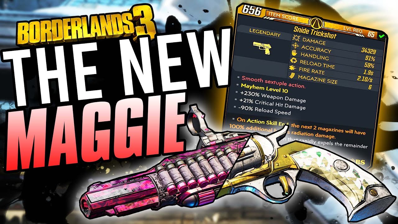 The MAGGIE KILLER! - Trickshot Legendary Weapon Review! - Borderlands 3 ...