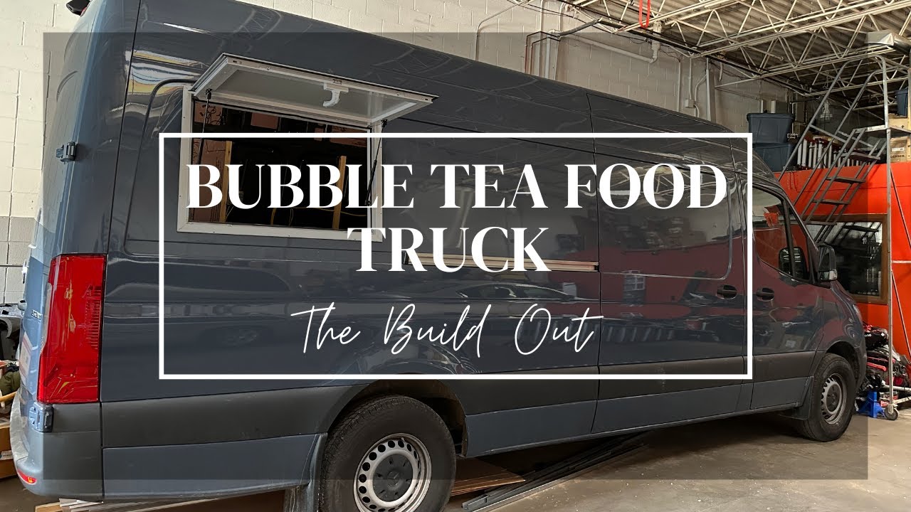 BUBBLE TEA FOOD TRUCK | Converting My Van| Installing Framing ...