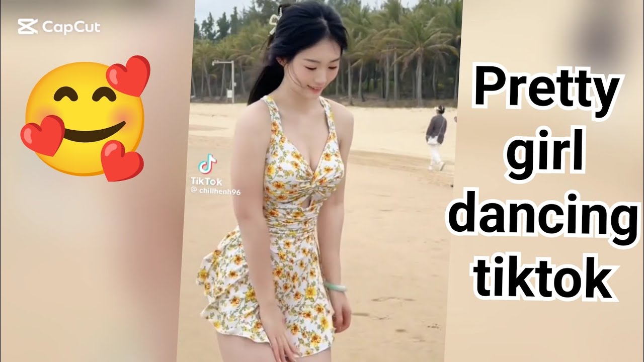 Pretty girl dancing tiktok - YouTube