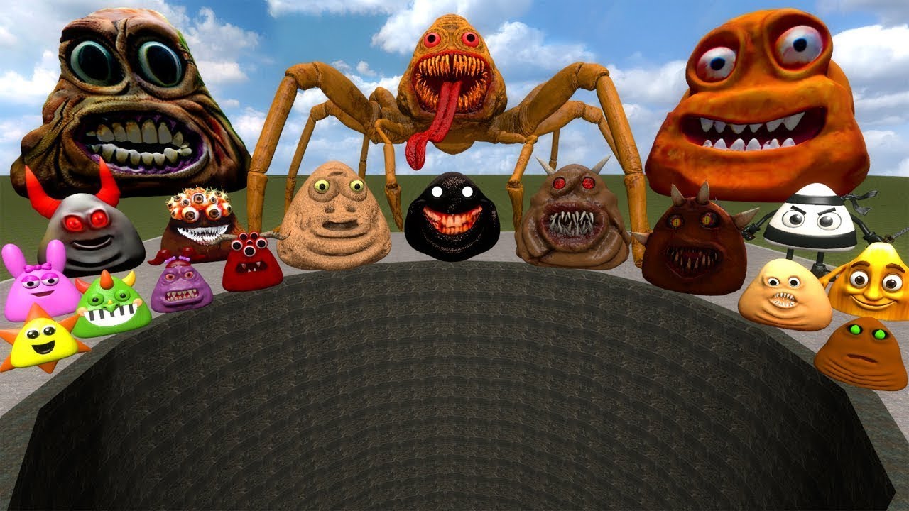 ABYSS PIT ALL ROBLOX 3D POU BOU'S REVENGE FAMILY SPARTAN KICKING in ...