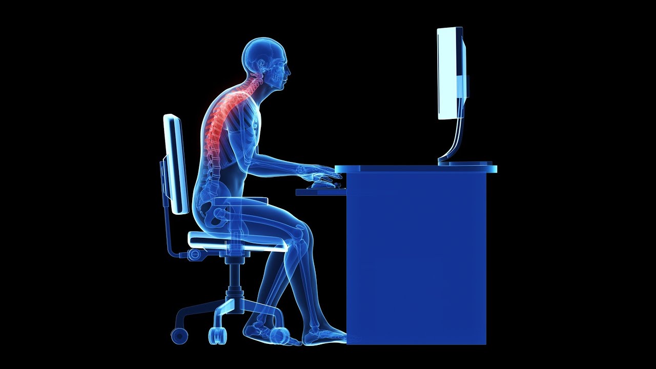 How to setup your computer station properly Calgary Physio - YouTube