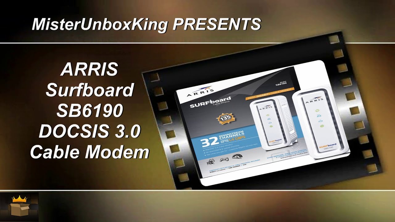 ARRIS Surfboard SB6190 DOCSIS 3 0 Cable Modem - YouTube