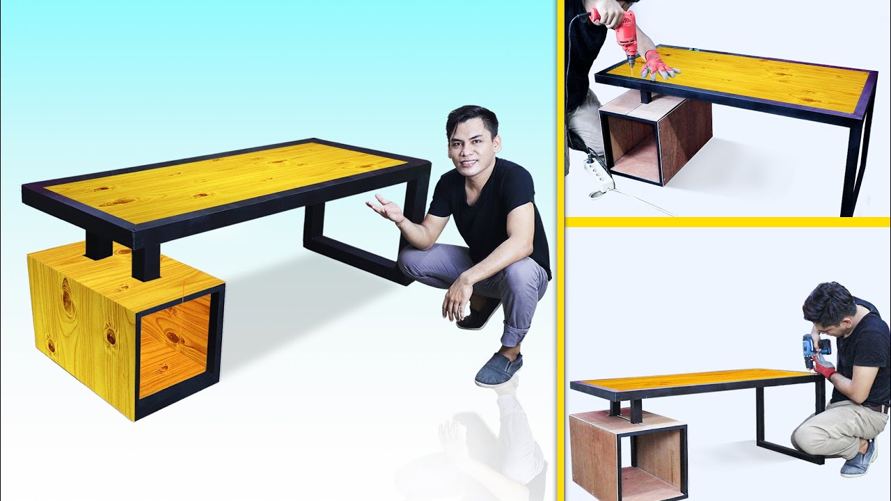 Membuat meja minimalis untuk ruang tamu (INI BISNIS BESAR) - YouTube