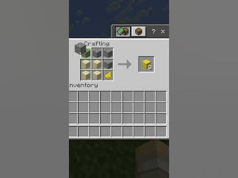 How To Make Yellow Concrete Powder In Minecraft #Shorts - YouTube