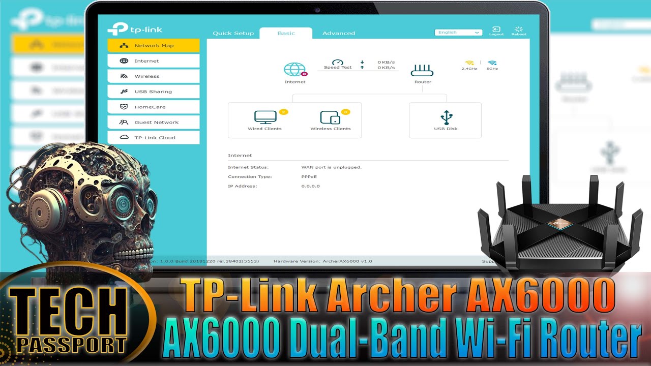 TP Link Archer AX6000 Dual Band Wi Fi 6 Gigabit Router | 8 Gigabit LAN ...