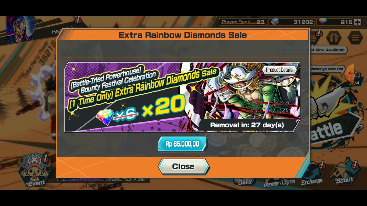 [OPBR] Prime WB & Young Garp Login Bonus - YouTube