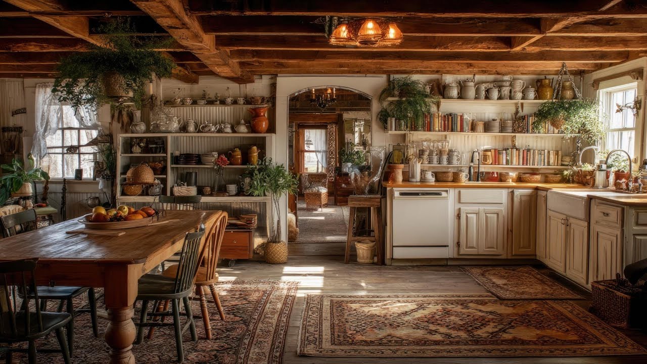 Cozy and Elegant Rustic Grandma Style Kitchen Decor: Vintage Ideas to ...