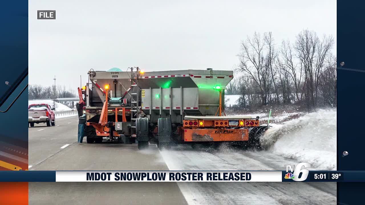 MDOT releases annual snowplow roster - YouTube