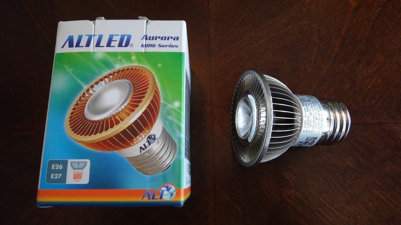 Aurora 5watt MR16 LED Flood Light Bulb - YouTube