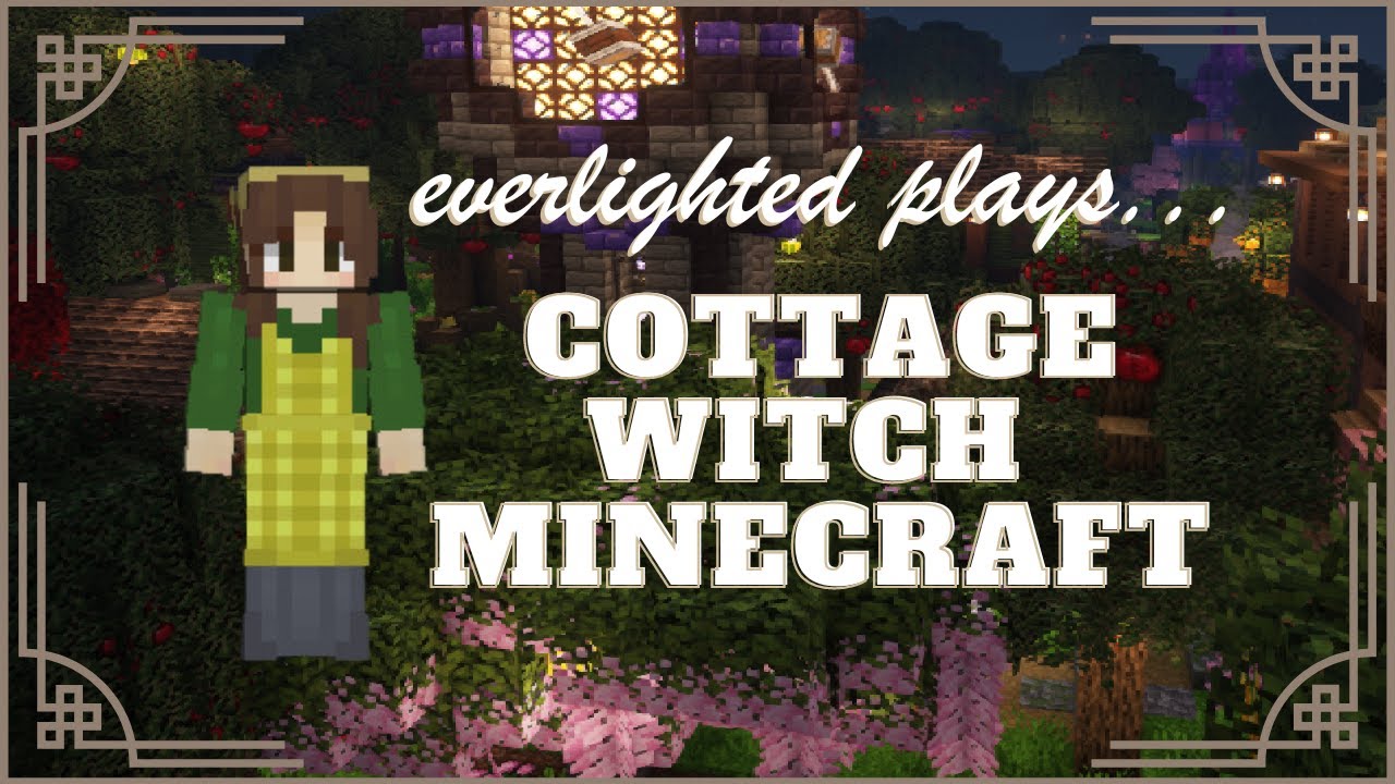 ⋆｡˚ ☁︎ ˚｡⋆ cottage witch minecraft !! -`♡´- episode 1 ｡˚☽˚｡⋆ - YouTube