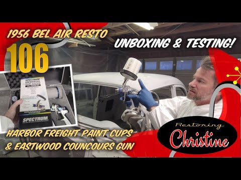 E106 Harbor Freight Spectrum Paint Cup System & Eastwood Concours Spray ...