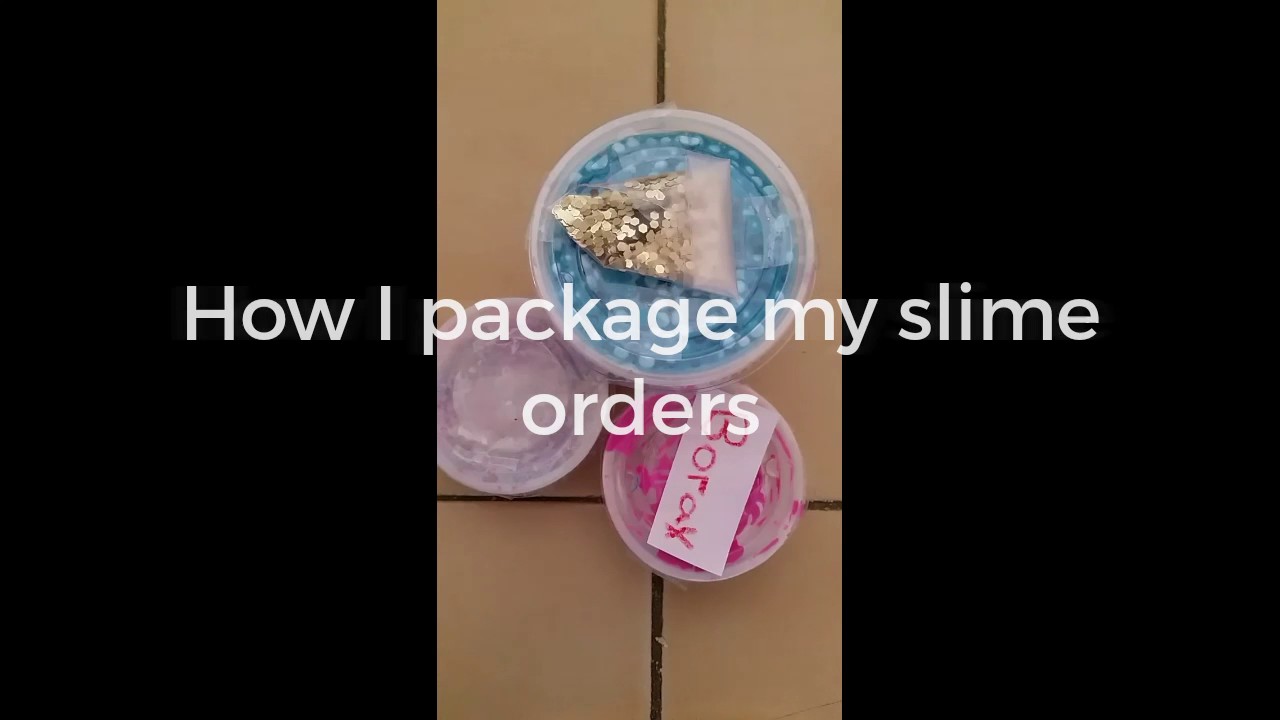 How I package my slime orders - YouTube