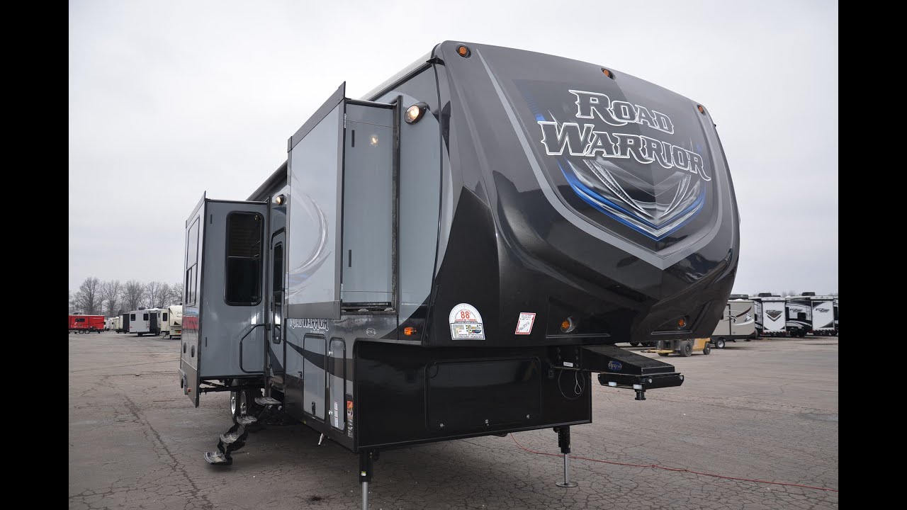2015 Heartland RV Road Warrior 355 Toy hauler fifth wheel - YouTube