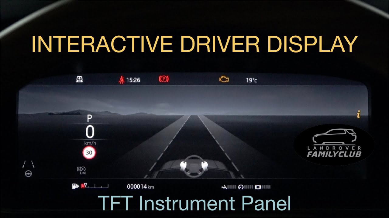 Land Rover Interactive Driver Display - TFT Virtual Instrument Panel ...