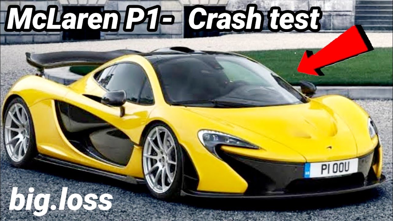 McLaren P1 car🚙 crash test in rope frog Ninja Hero - YouTube