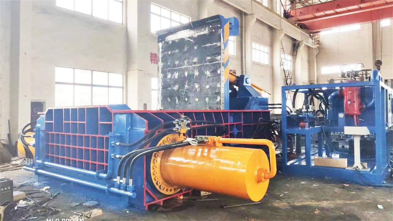 Metal scrap Press Machine Pakistan - YouTube