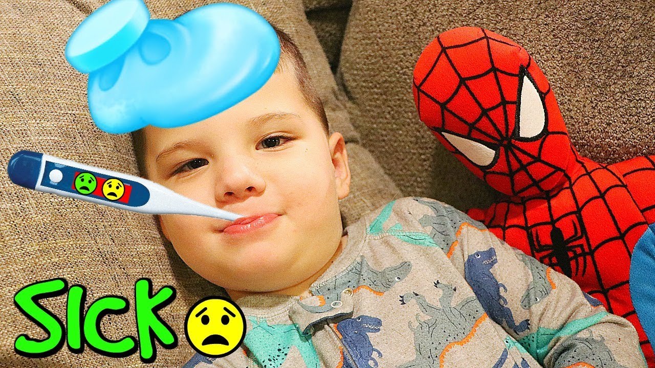 Caleb is Sick! Sick Day Morning Routine For Kids! - YouTube