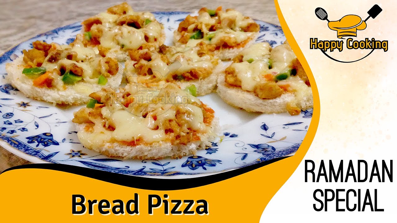 Bread Pizza - By Happy Cooking | Ramadan Special - YouTube