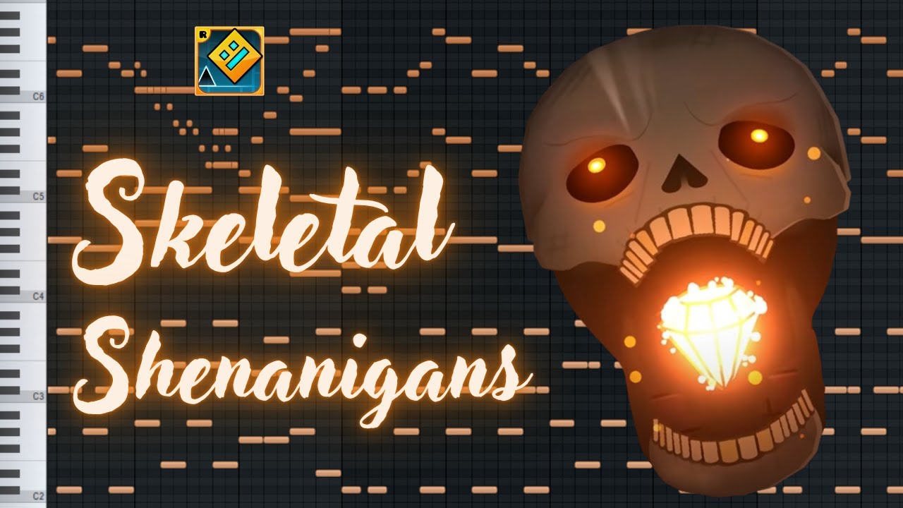 Skeletal Shenanigans - Geometry Dash | Piano Composition - YouTube