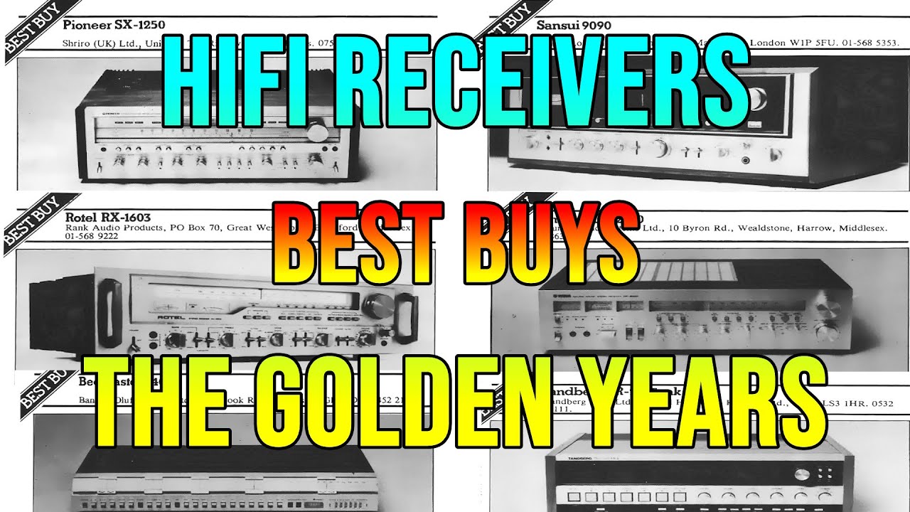 HiFi High End Vintage Receivers Best Buys. Pioneer SX 1250, Sansui 9090, Marantz 2045, Yamaha CR ...