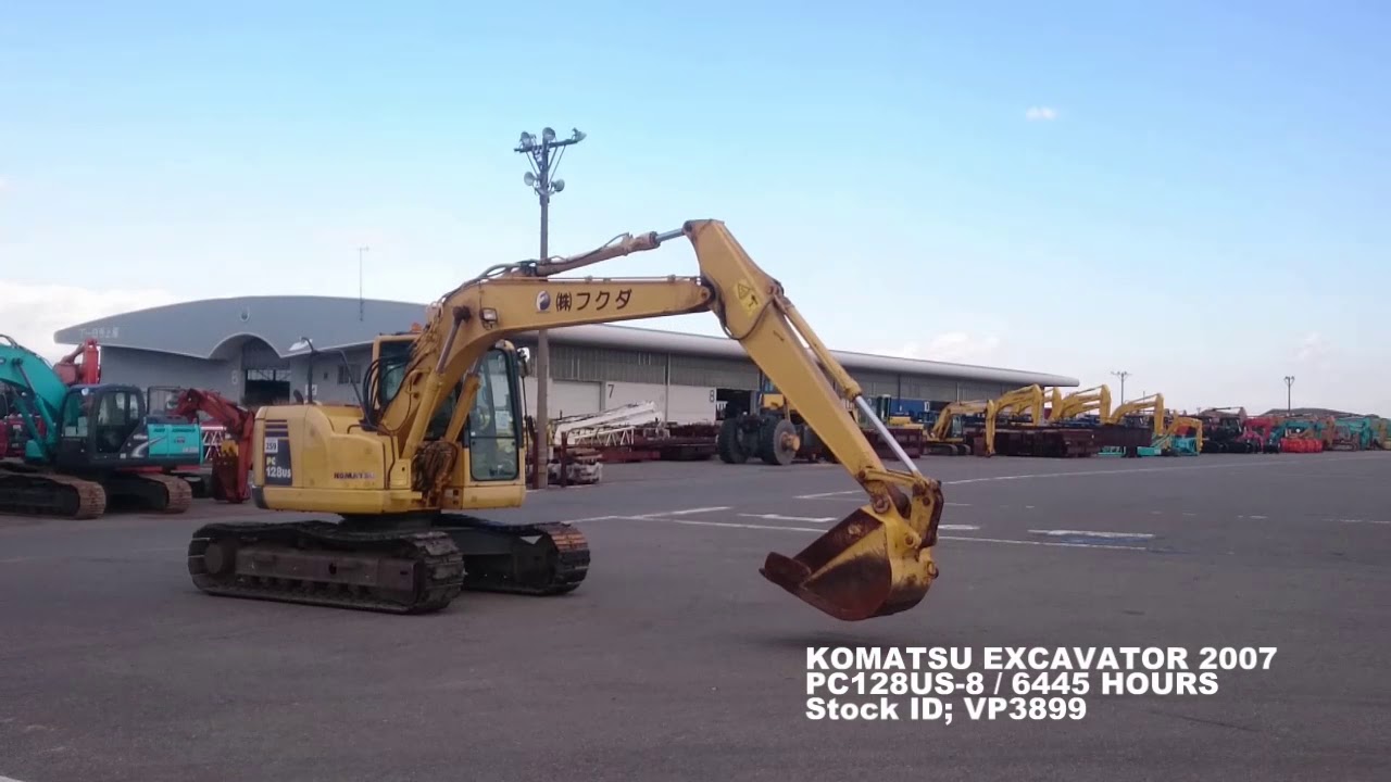 KOMATSU EXCAVATOR PC128US-8 2007 for sale - YouTube