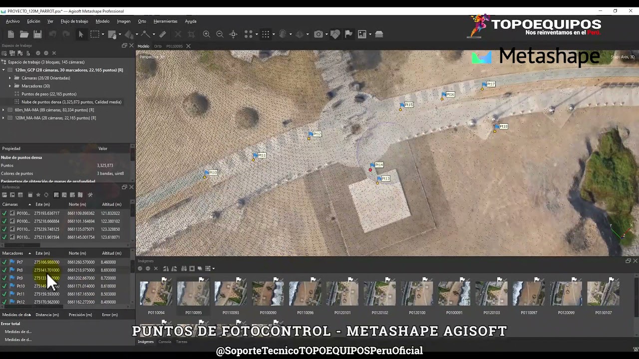 METASHAPE AGISOFT - SOFTWARE FOTOGRAMÉTRICO - PUNTOS DE FOTOCONTROL ...