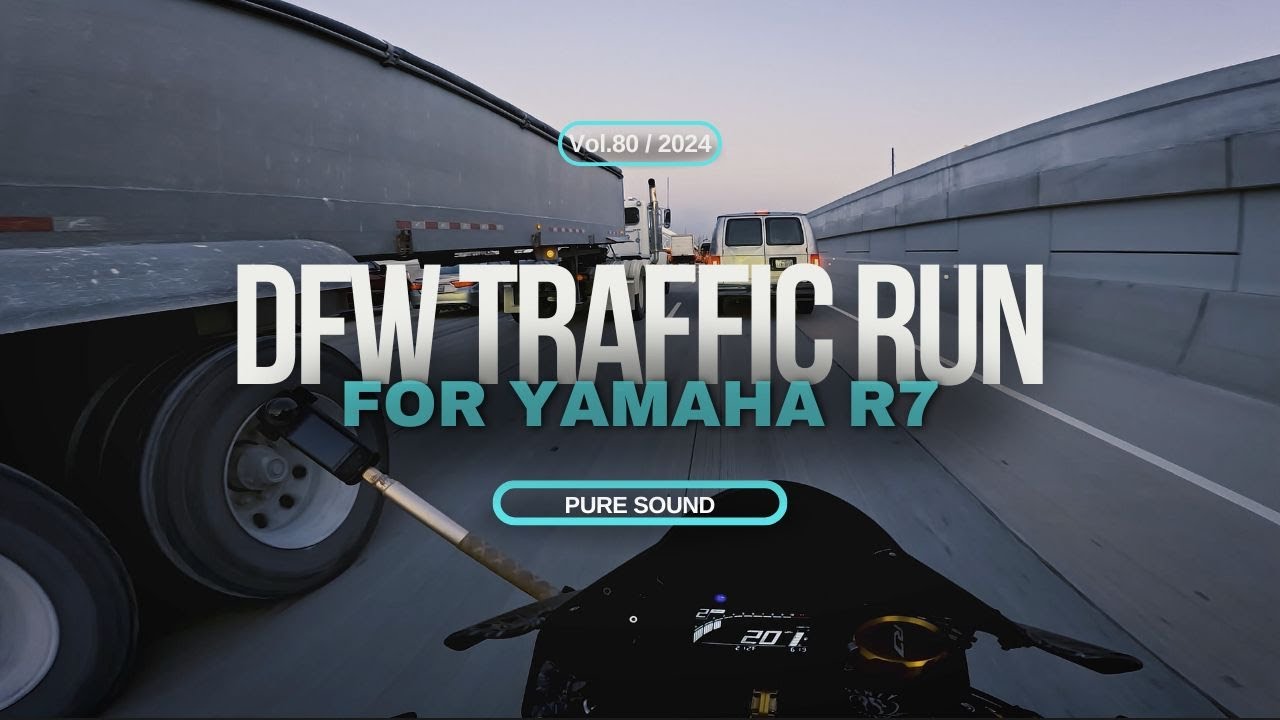 Ripping Through Traffic on the Yamaha R7 | Pure Sound POV to Work | No ...