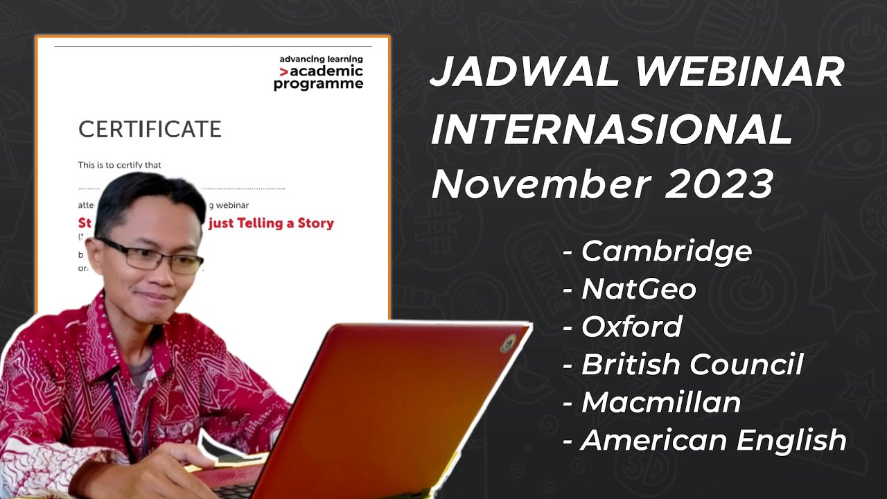 WEBINAR INTERNASIONAL BERSERTIFIKAT (NOVEMBER 2023) - YouTube