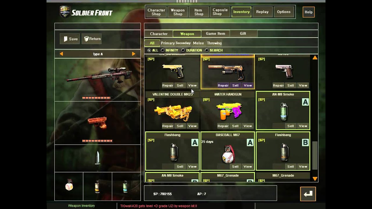 Soldier Front Inventory - YouTube