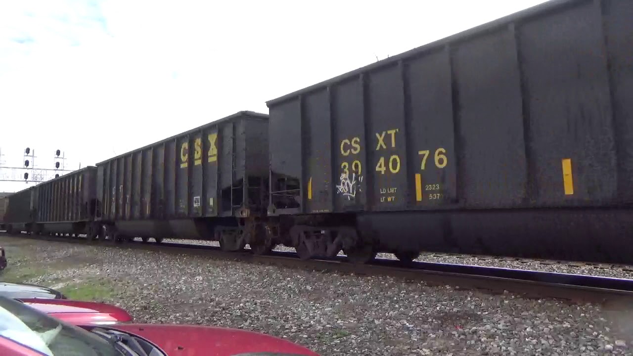 #9261 CSX E784-21 Empty Coal train - YouTube
