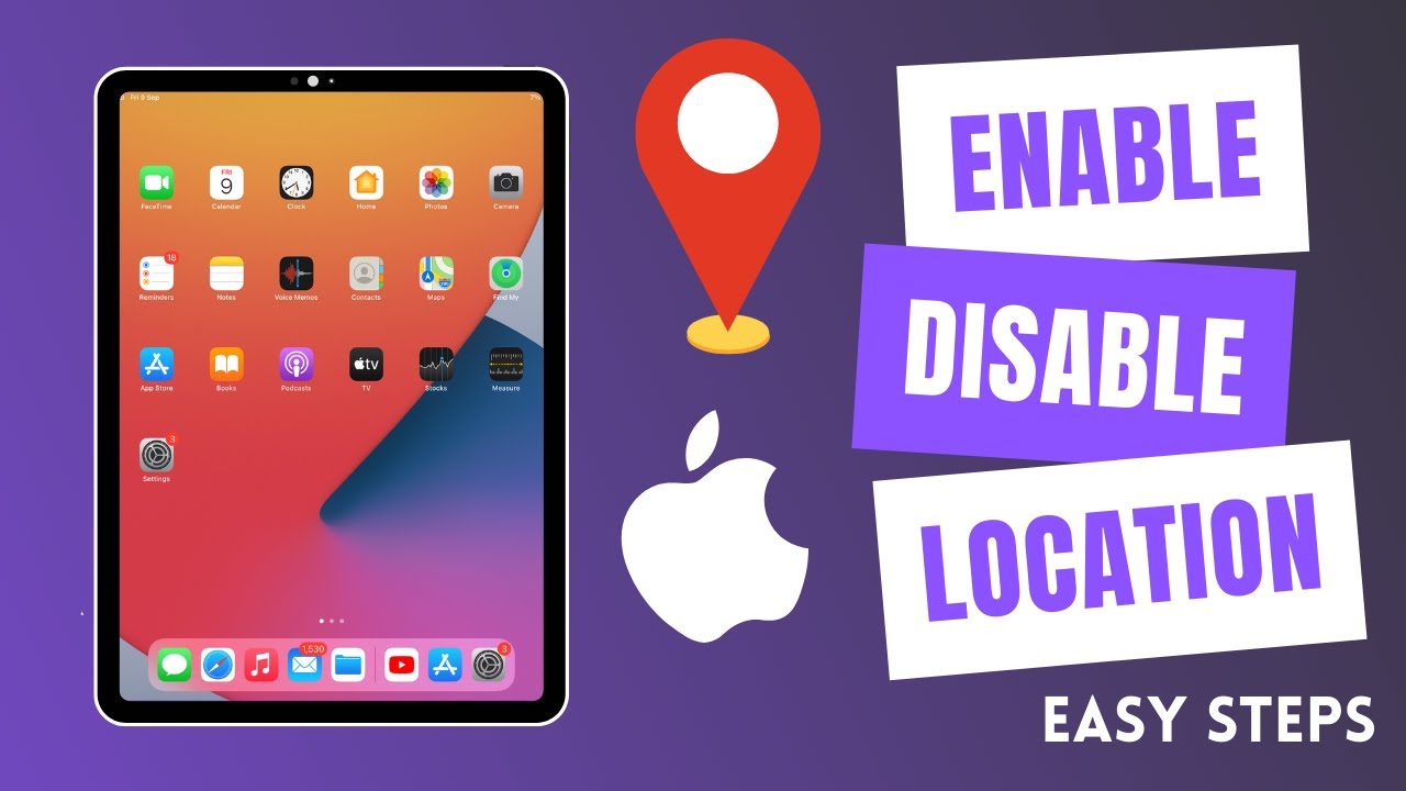 How To Enable & Disable Location Services On iPad - YouTube