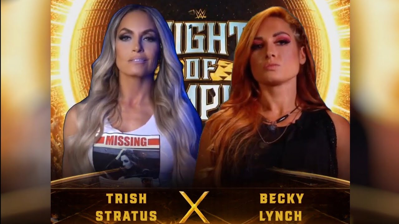 WWE Night Of Champions 2023: Trish Stratus vs Becky Lynch Moving Match ...