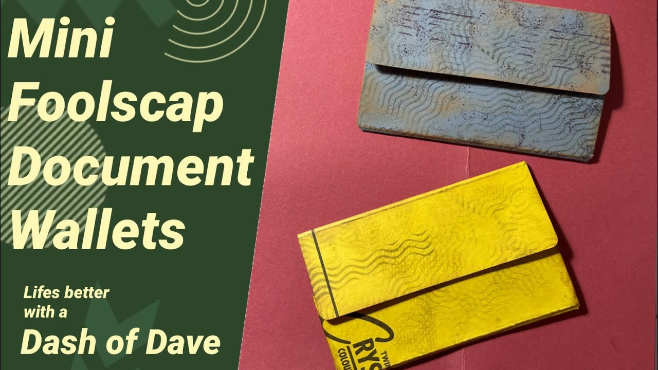 Mini Foolscap Document Wallet - YouTube