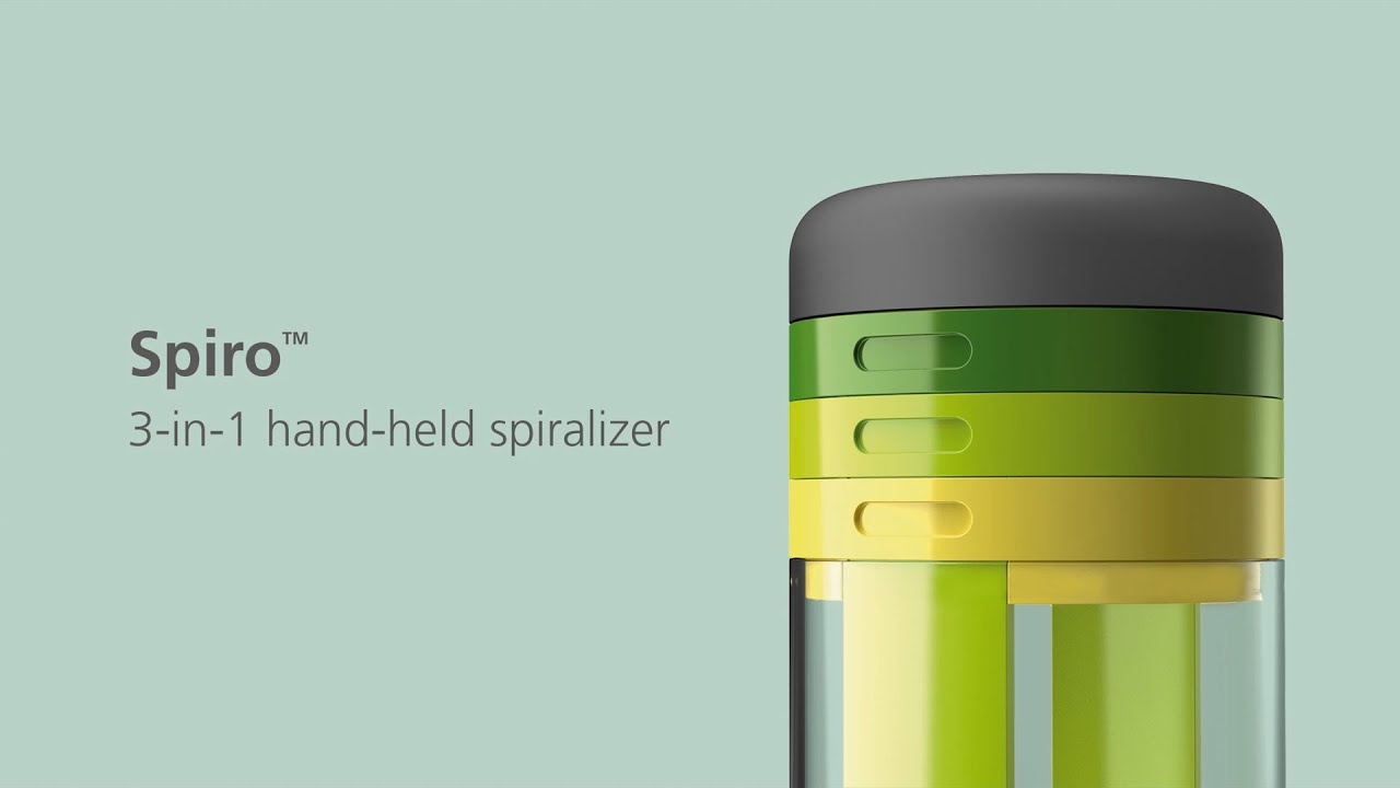 Joseph Joseph - Spiro 3-in-1 Hand Held Spiralizer - YouTube