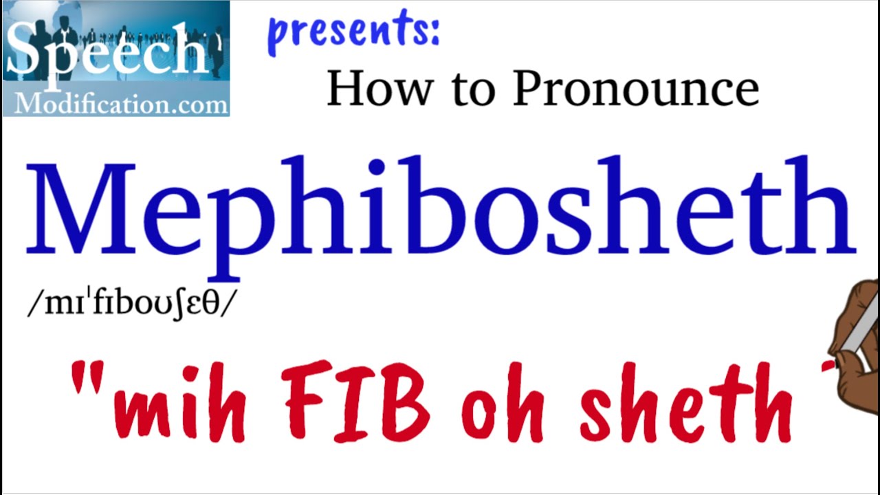 How to Pronounce Mephibosheth - YouTube